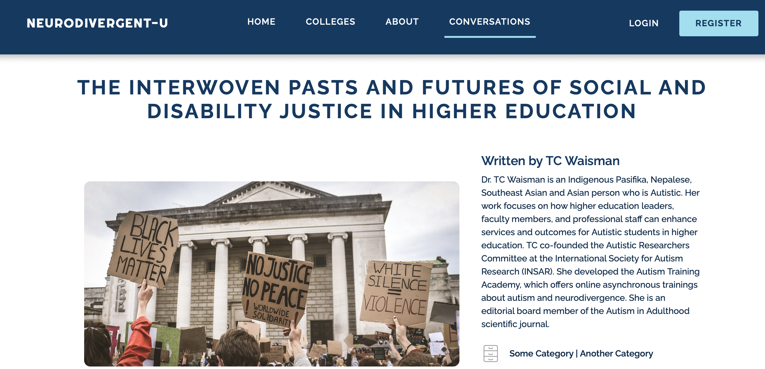 The Interwoven Pasts and Future of Social and Disability Justice in ...